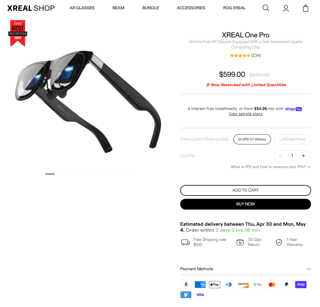 XREAL One Pro Cuts Price to $599—AR Glasses Now Cost $2,900 Less Than ...